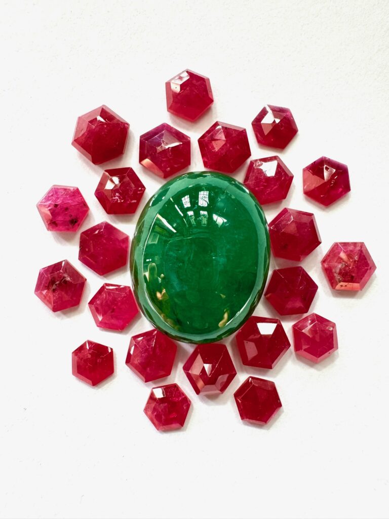 Buy Ruby Hexagon Layout at Online at Kartik Gems