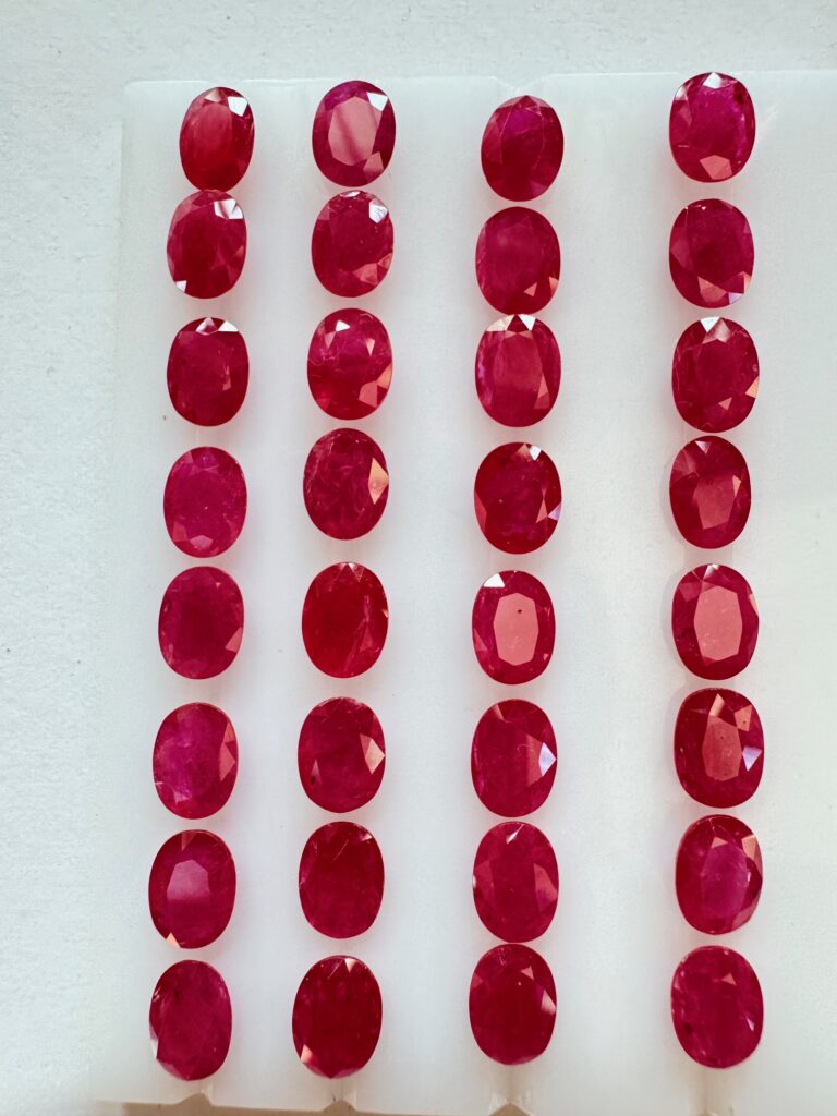 Buy Ruby Calibrated 6*8 mm at Online at Kartik Gems